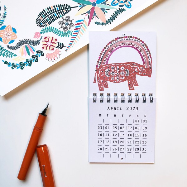 Mini Calendar - Etsy