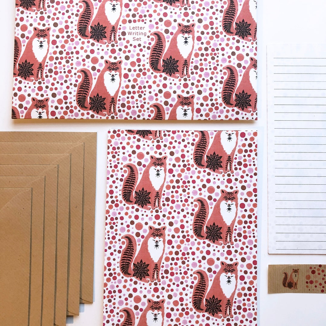 Letter Writing Set - Dotty Fox - Etsy