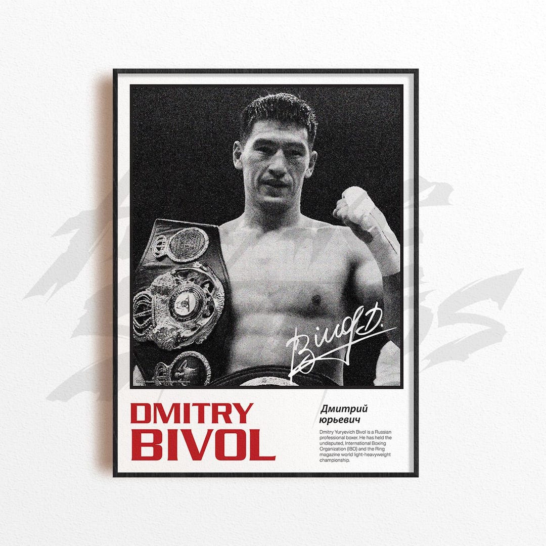 Dmitry Bivol Art Print, Boxing Art Print, Boxing Arts Wall Decor, Home ...