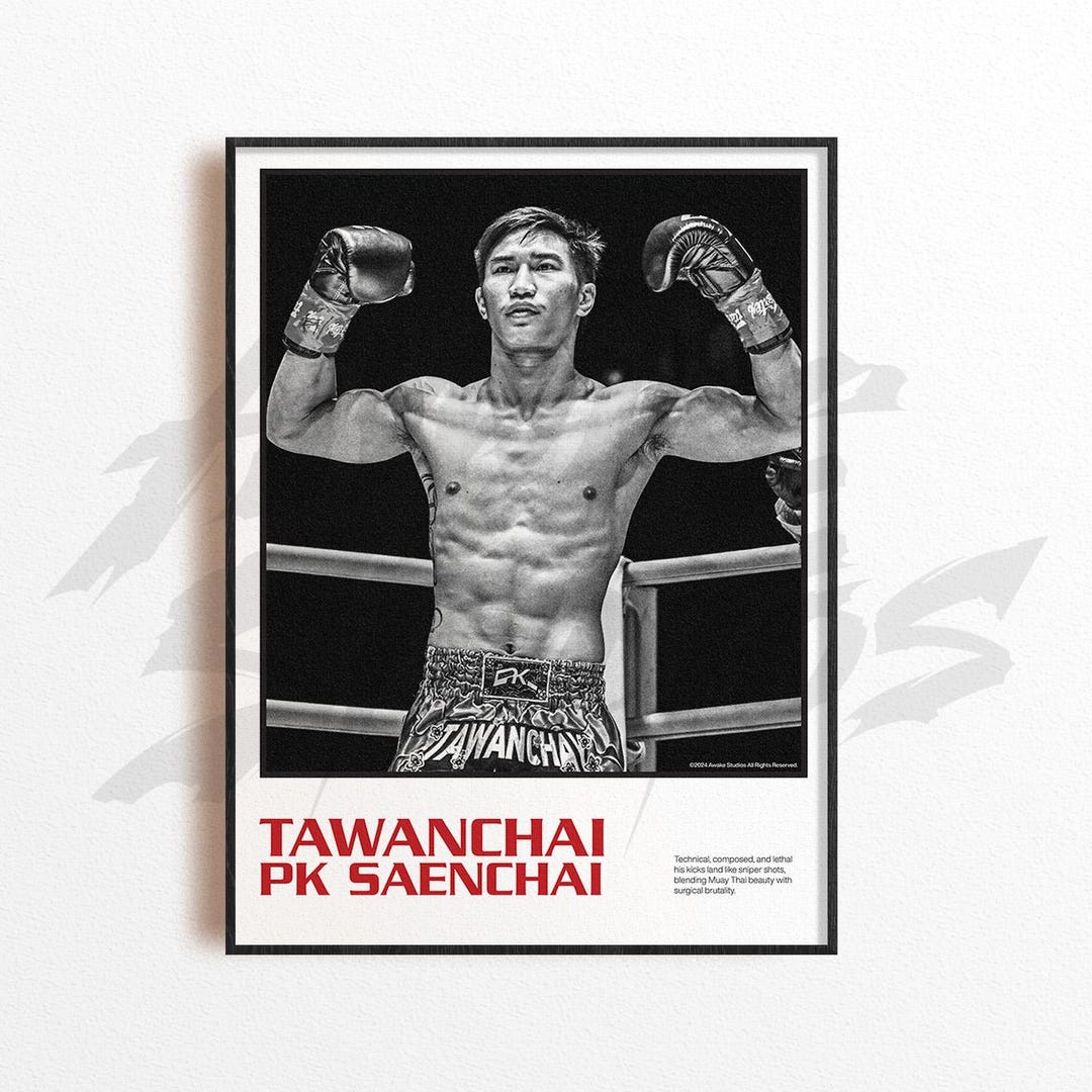 Tawanchai PK Saenchai Art Print, Mixed Martial Arts Wall Decor, Home ...