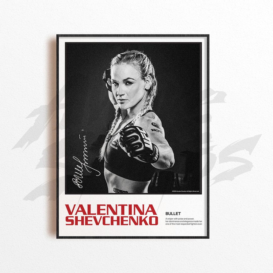 Valentina Shevchenko Art Print, Mixed Martial Arts Wall Decor, Home Gym ...