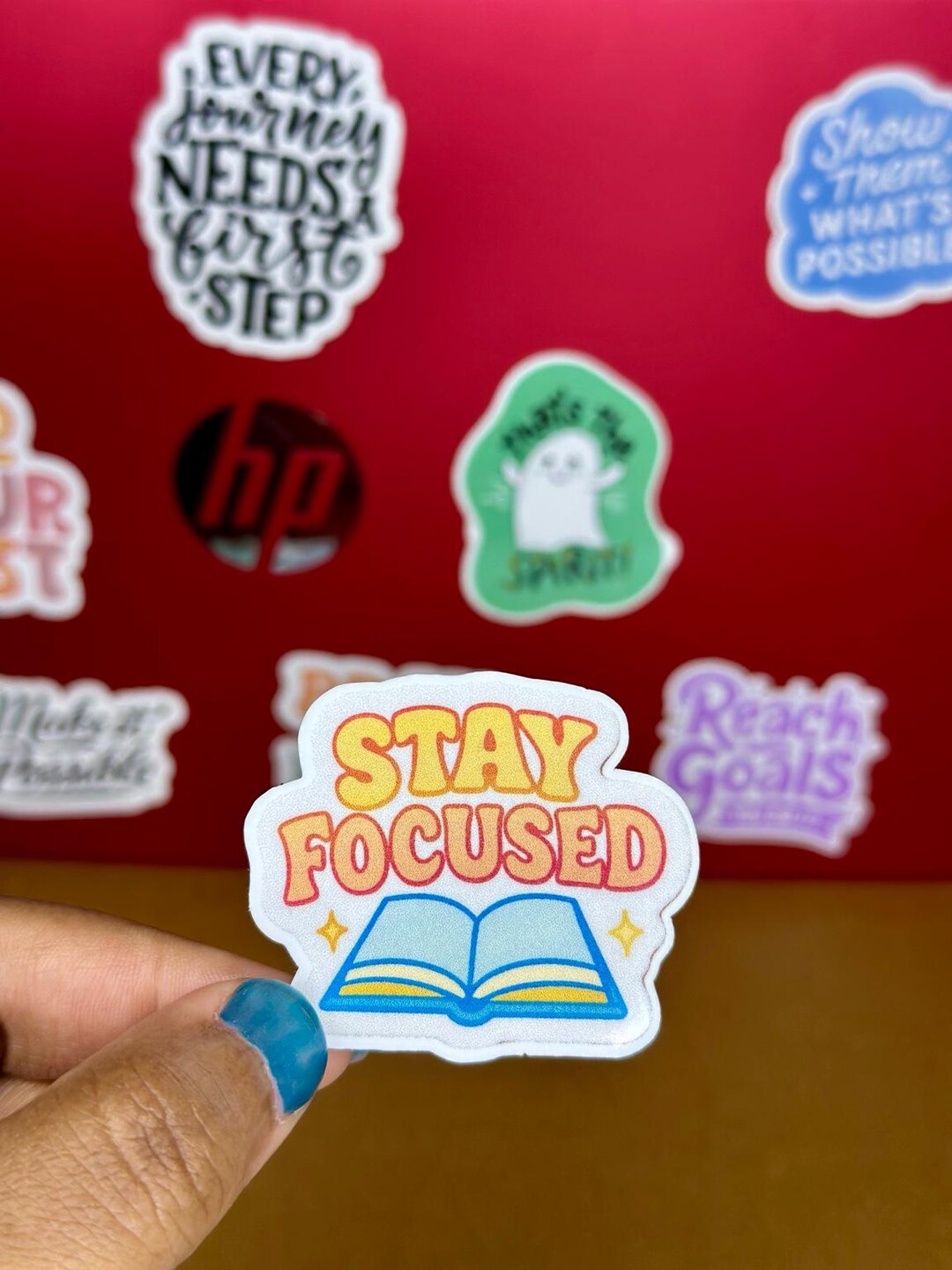 Stay Focused Sticker | Study Motivation | Mental Health Encouragement ...