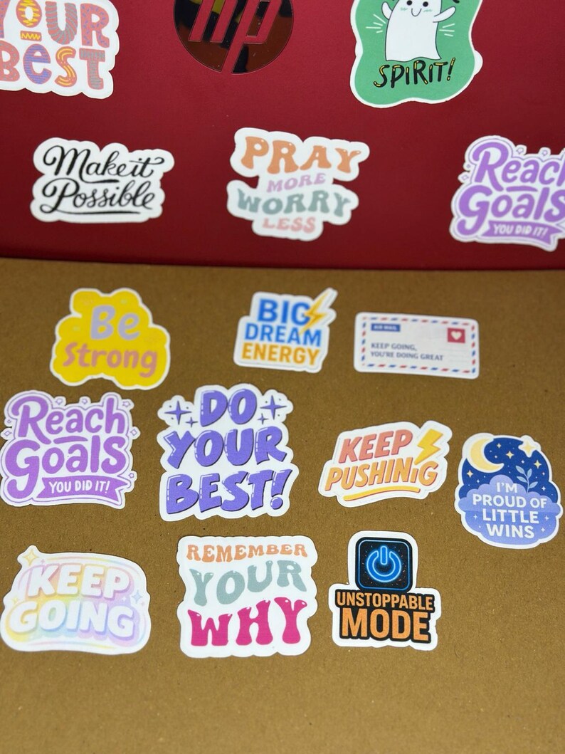 Goal Motivation Stickers | Growth, Progress and Encouragement for ...
