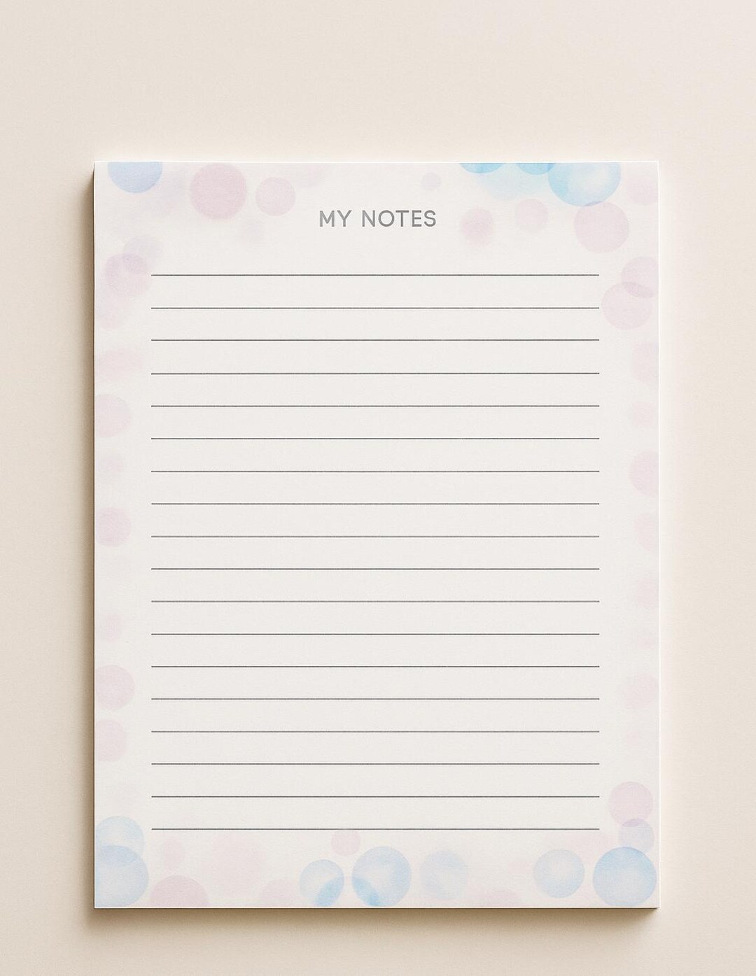 5x7 Tear-off Notepad, 30 Sheet Desk Notes, Stationery, Gift for Her - Etsy