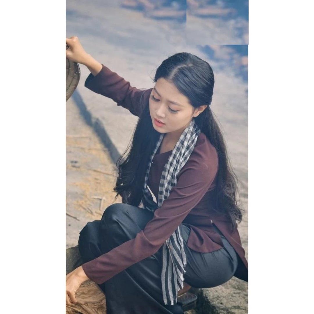 Pre-made - Brown Ba Ba Vietnamese Outfit for Women – Premium Kate ...
