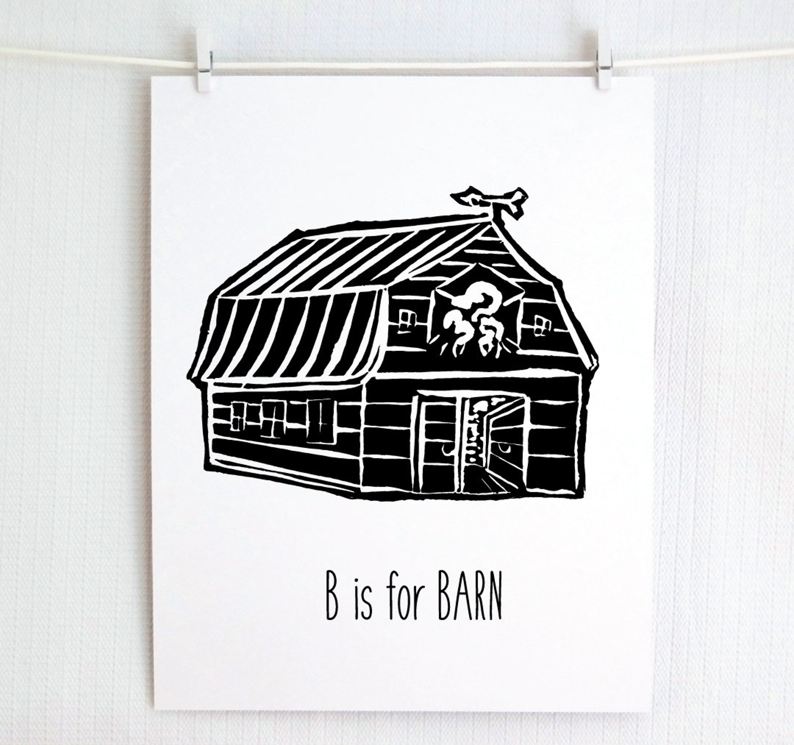 B is for Barn | Etsy