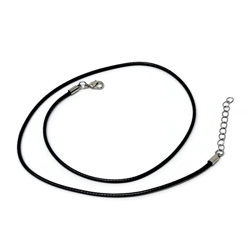 Black Braided Cord Necklace Blank: Adjustable 18-20", 2mm Cord - Etsy