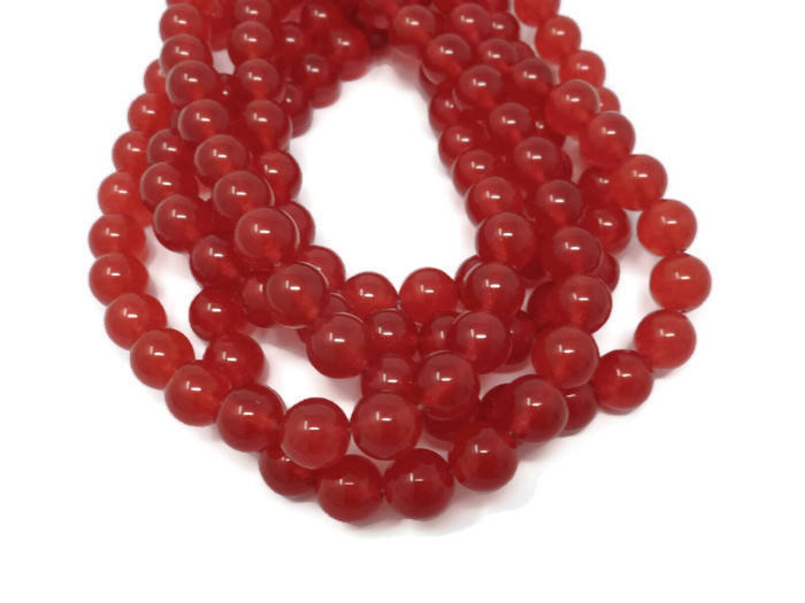 Ruby Red Malaysia Jade or Quartz 10mm Round Bead Whole | Etsy