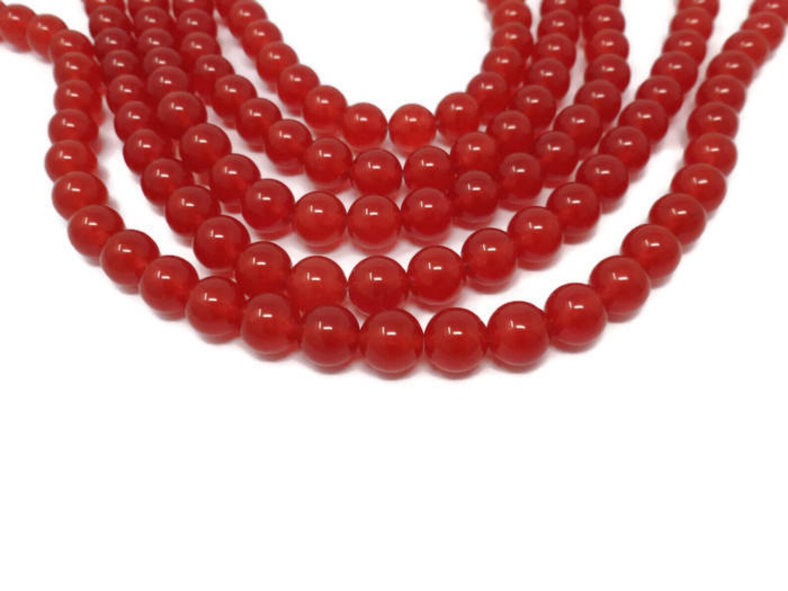 Ruby Red Malaysia Jade or Quartz 10mm Round Bead Whole | Etsy