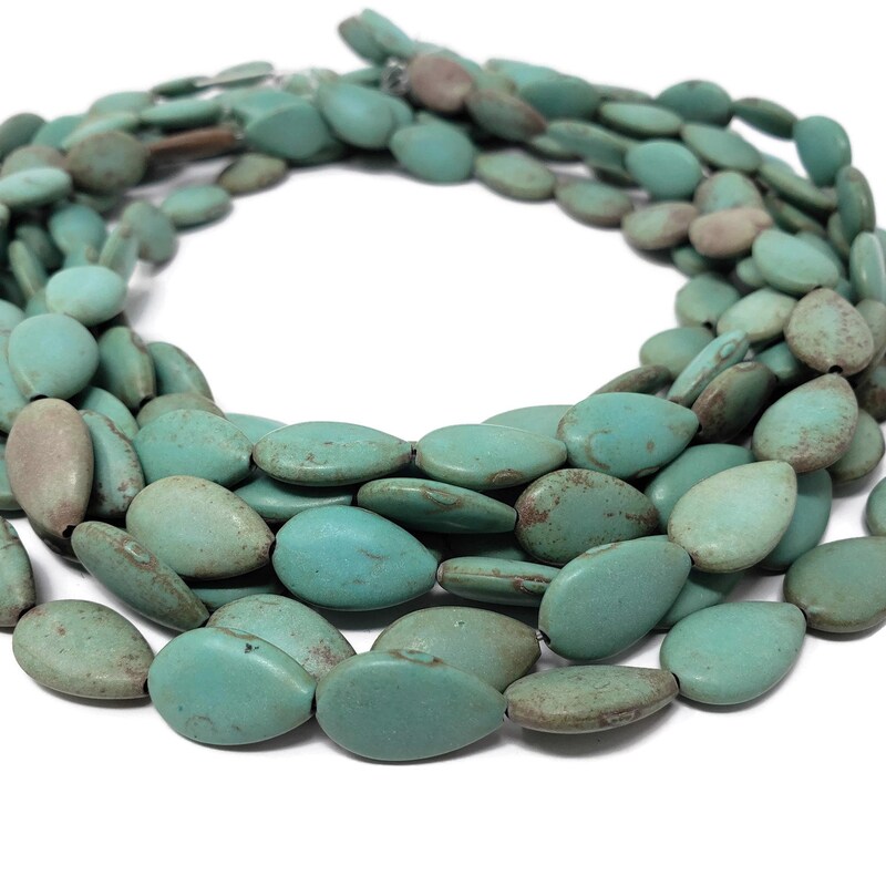 Flat Green Tear Drop Gem - Etsy