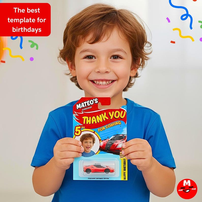 Hot Wheels Inspired Packaging Box Template – Editable Canva Design ...