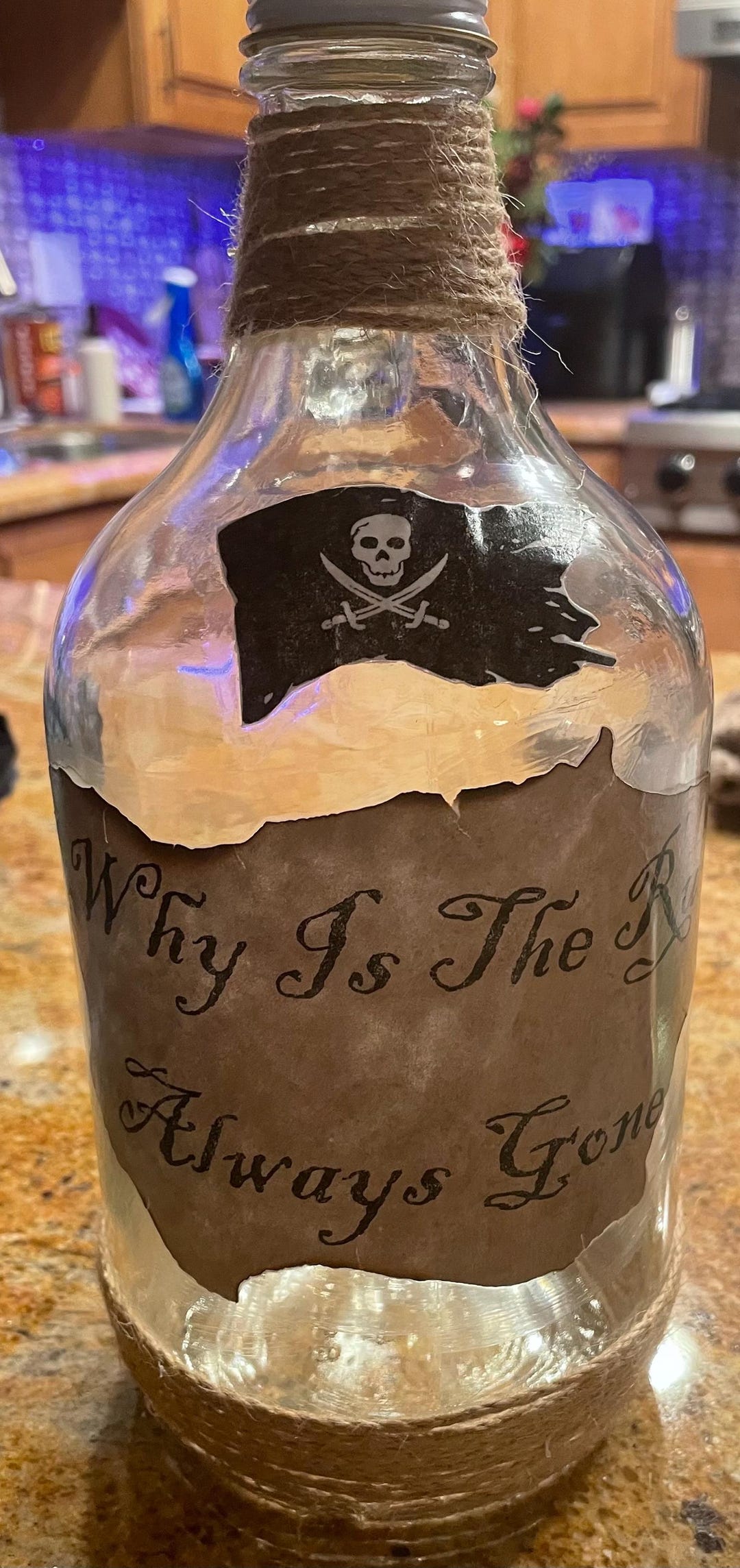 Pirate’s Themed Rum Bottle - Etsy