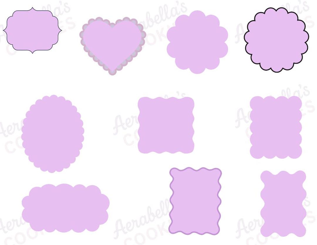 Scalloped & Wavy Plaques and Shapes - Etsy
