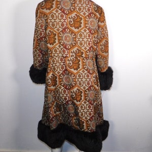 Fabulous Vintage 1960s Russian Princess Tapestry Coat W Fur Trim - Etsy