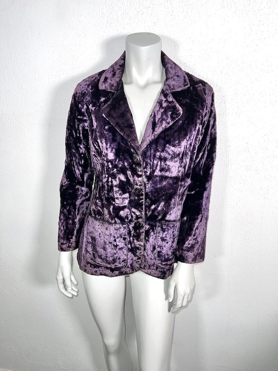 vintage velvet 60s purple - Gem