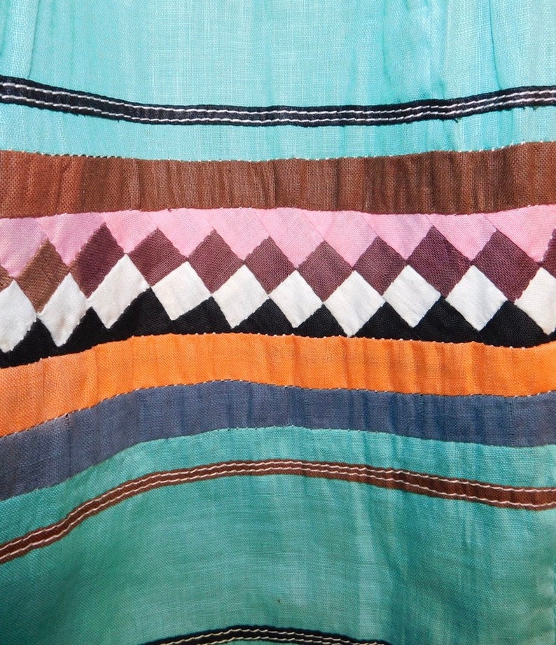 Rare Handmade Vintage 30s 40s Seminole Patchwork Tiered Skirt - Etsy