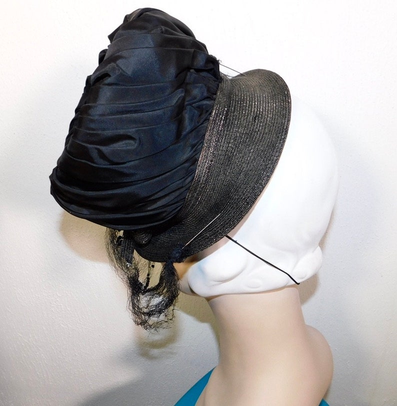 Jaunty Vintage 1940s Milgrim Tilt Hat Mini Top Hat W Veil & - Etsy