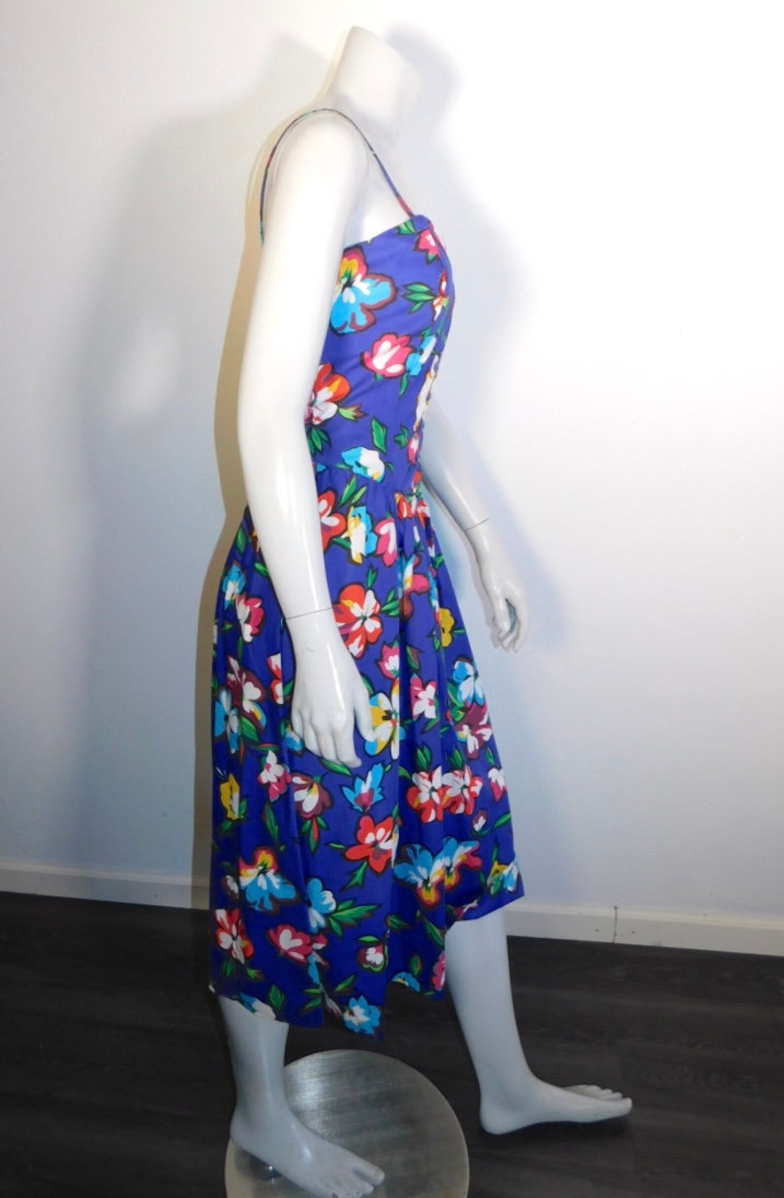 Cutest Vintage Late 80s Sundress W Removable Straps & Pockets - Etsy