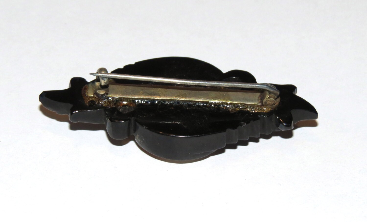 Rare Victorian Mourning Whitby Jet & Shell Brooch W Zeus Cameo - Etsy