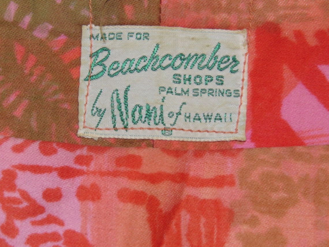 Vintage 50s 60s Beachcomber by Nani Tiki Tribal Print Mumu | Etsy