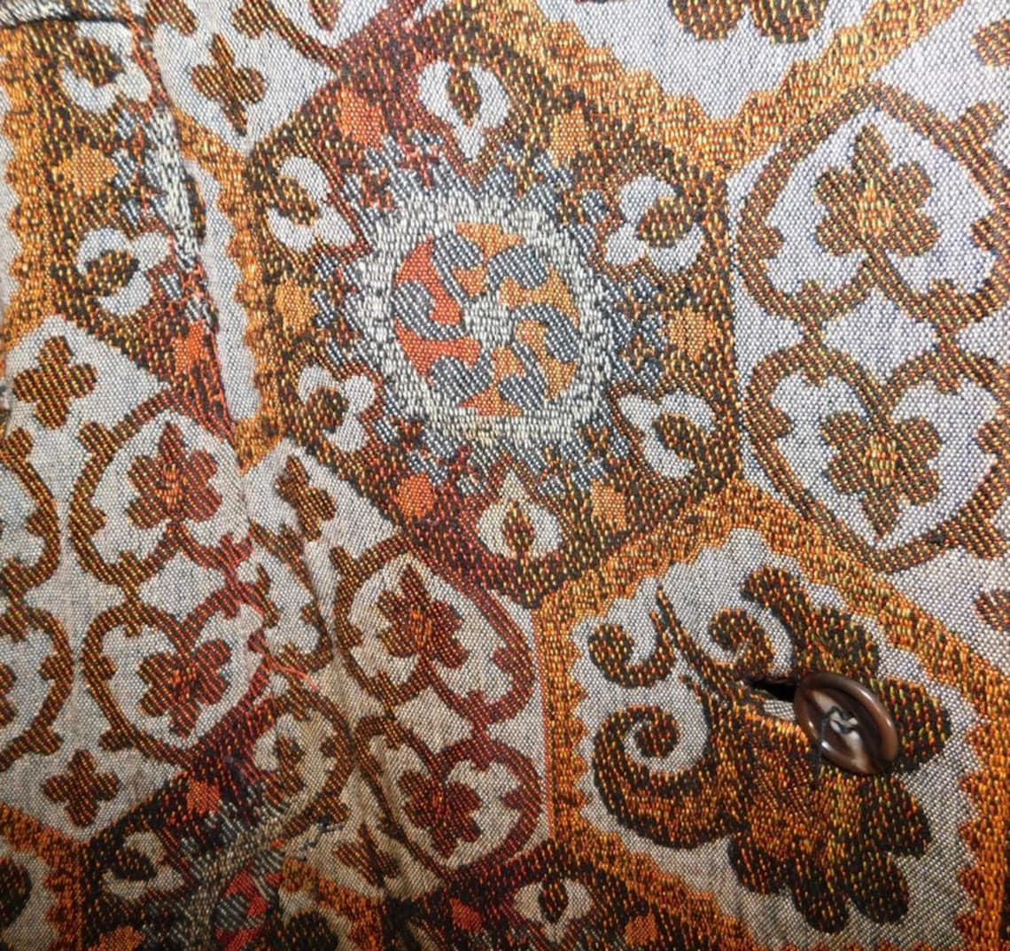Fabulous Vintage 1960s Russian Princess Tapestry Coat W Fur - Etsy