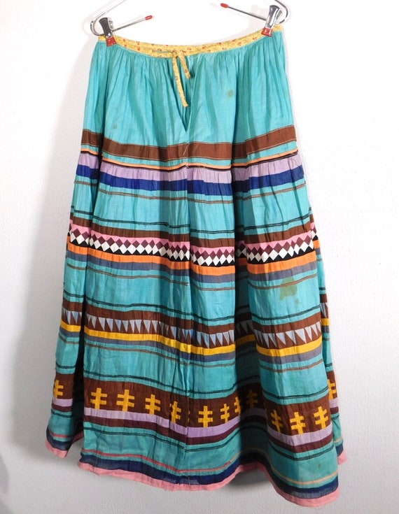 Rare Handmade Vintage 30s 40s Seminole Patchwork Tier… - Gem