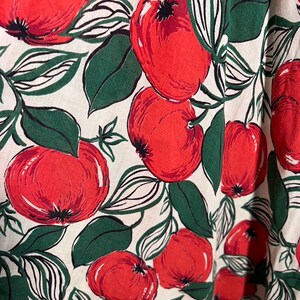 Cutest Vintage 1930s Apple Dress W Mother of Pearl Buttons & Apple ...