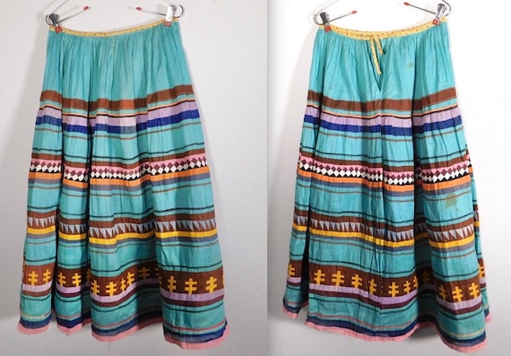 Rare Handmade Vintage 30s 40s Seminole Patchwork Tier… - Gem