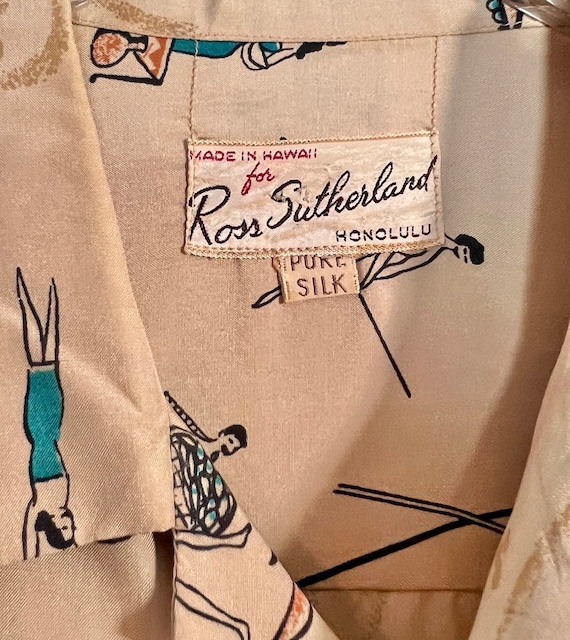 Vintage 1950s Ross Sutherland Hawaiian Villagers Prin… - Gem