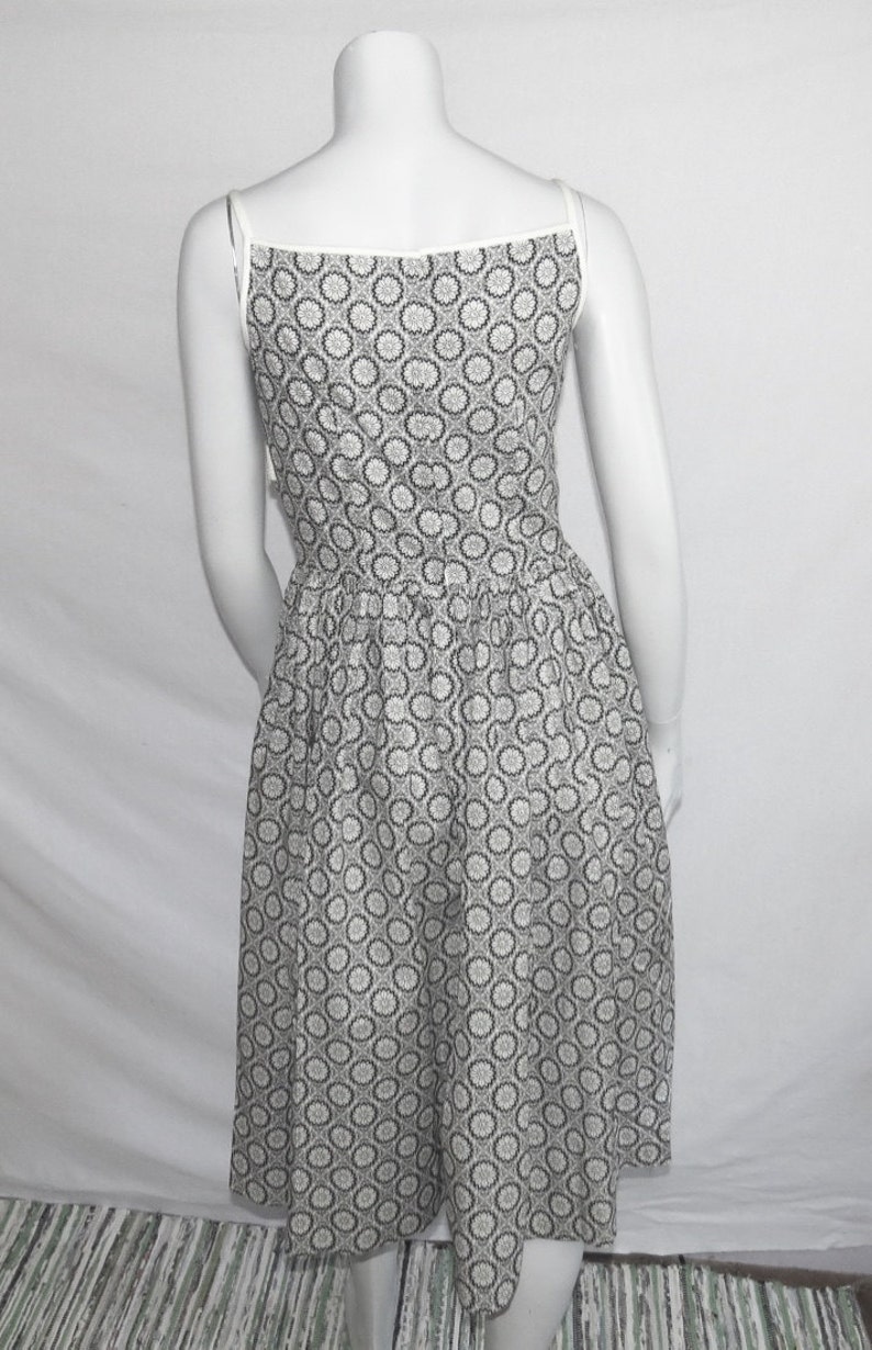 Cute Vintage Miss Trude Jr 1950s Black & White Sleeveless | Etsy