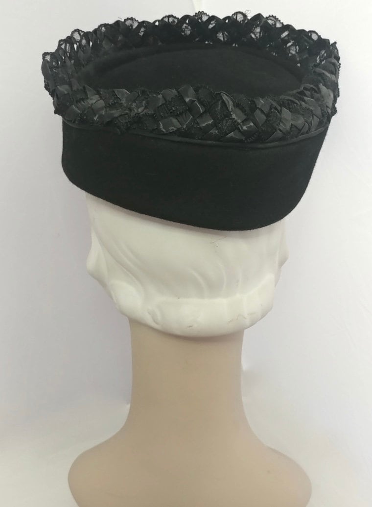 Vintage 1930s the White House Jaunty Felt & Raffia Hat With Violets - Etsy