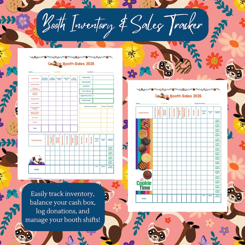 Girl Scout Cookie Sales Tracker Bundle | Booth Inventory | Individual ...