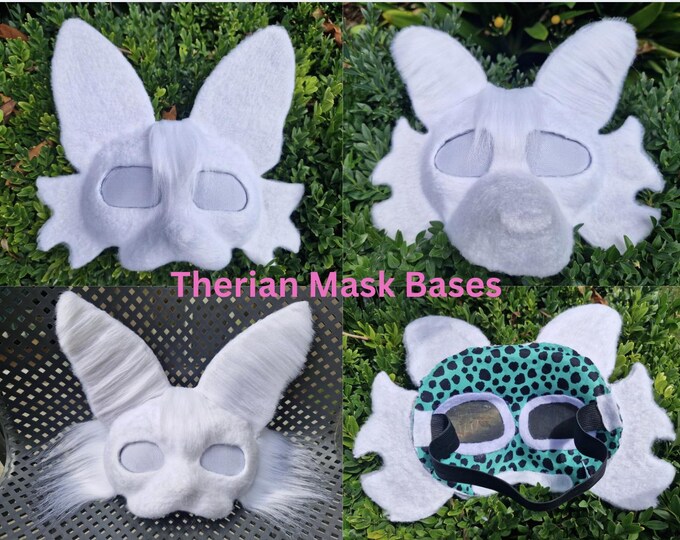 Blank Fleeced Therian Mask Bases (read Description!) - Etsy