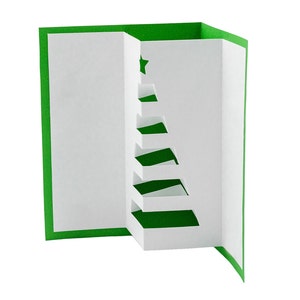 Minimal Christmas Tree Pop up Card Modern Holiday Greeting Card Chic ...