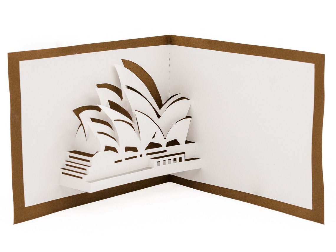 Sydney Opera House Pop-up Card: Unique Australian Landmark Keepsake ...