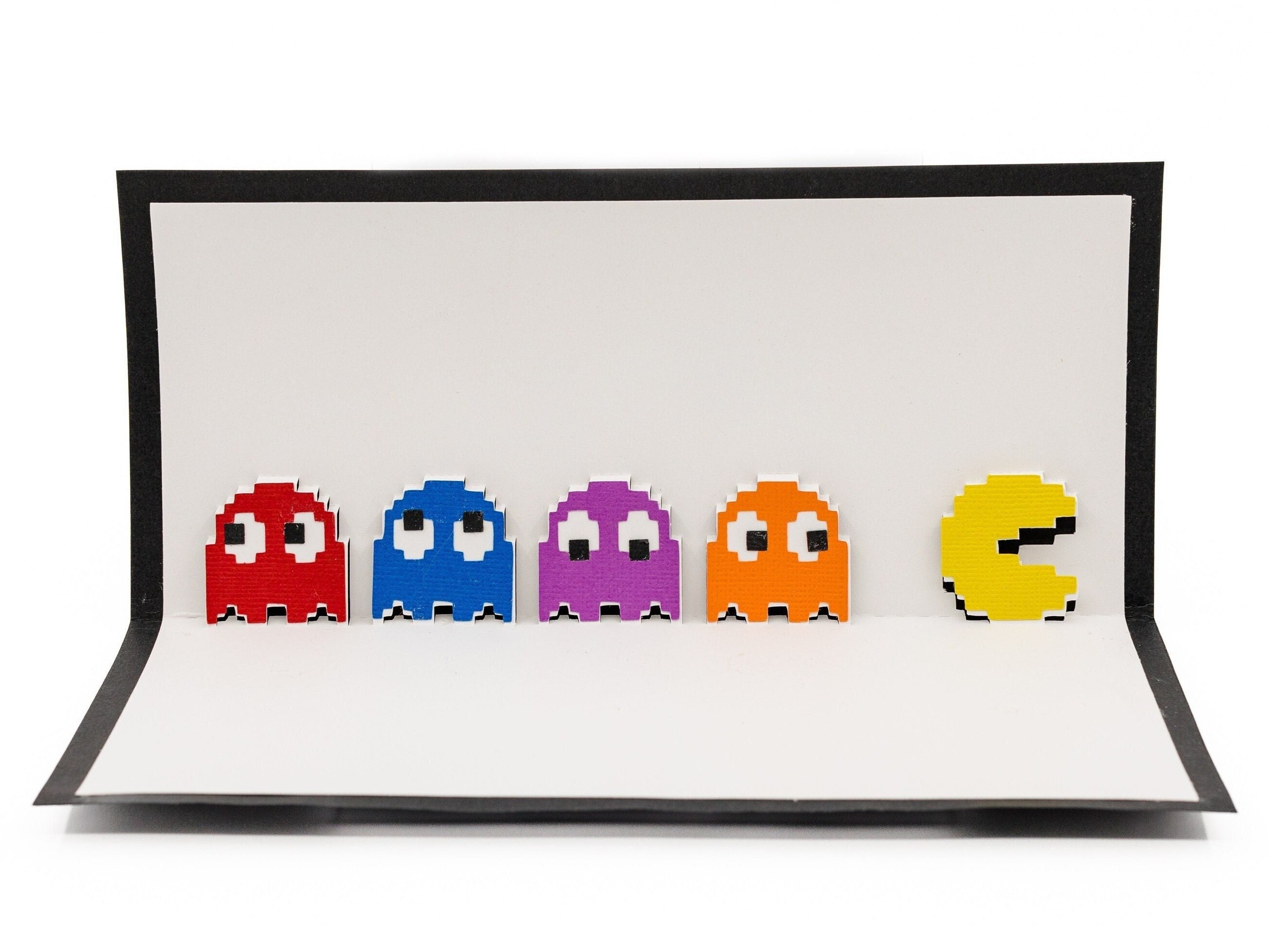 8 Bit Pacman Blue Ghost
