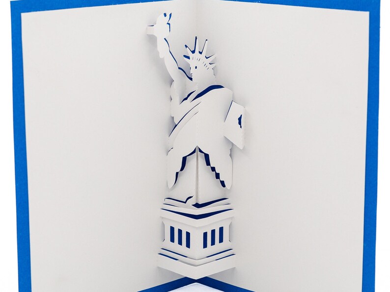 Statue of Liberty Pop up Card: NYC Souvenir, Independence Day - Etsy
