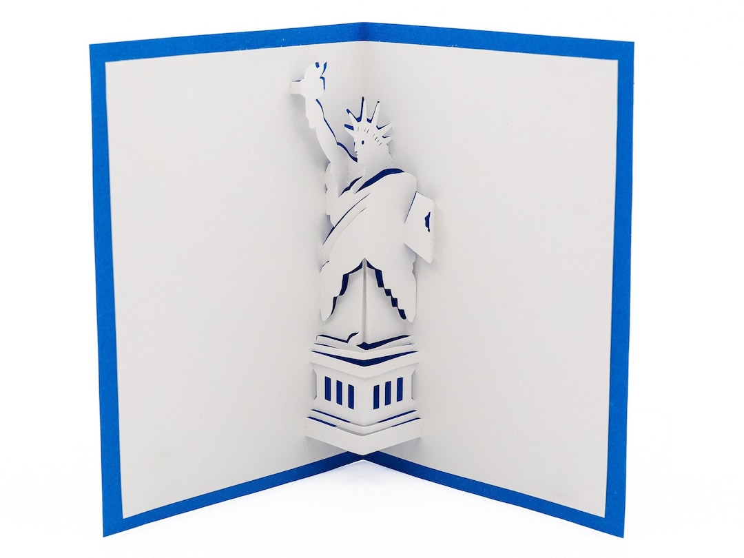 Statue of Liberty Pop up Card: NYC Souvenir, Independence Day - Etsy