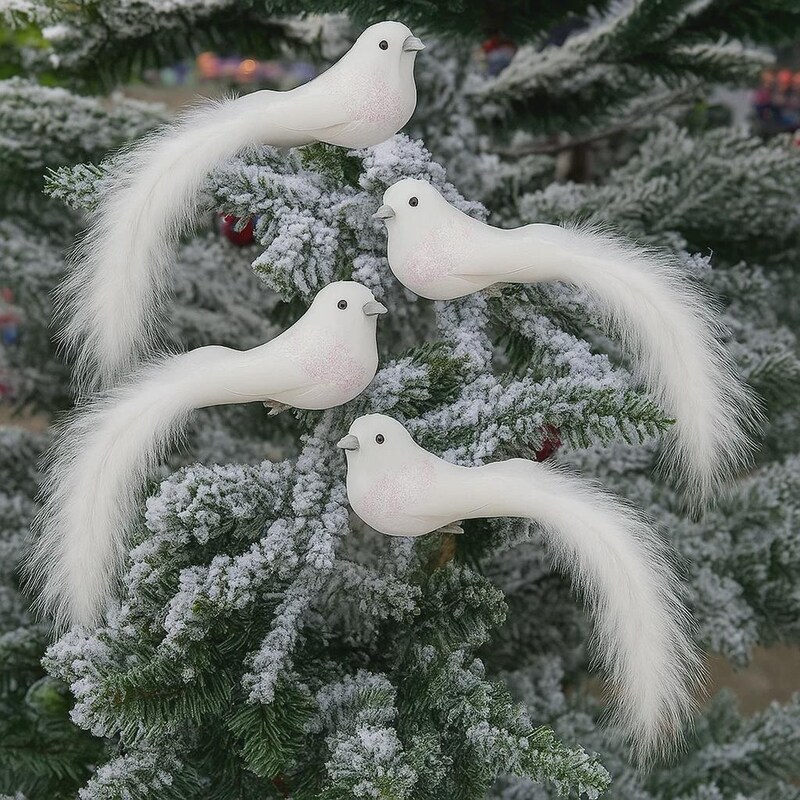 White Bird Christmas Clip - Etsy