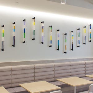 MADE TO ORDER - Vertical Painted Rope Sculptural Installation - Etsy