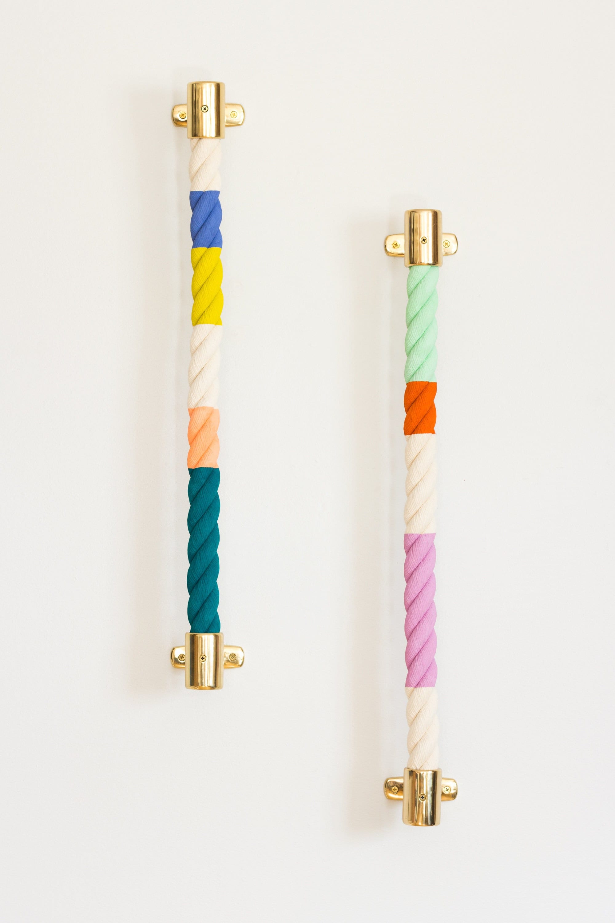 MADE TO ORDER - Vertical Painted Rope Sculptural Installation - Etsy