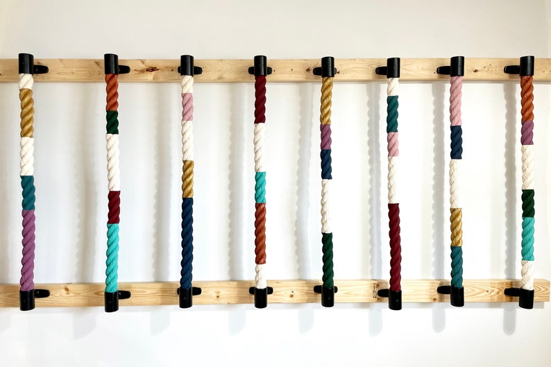 MADE TO ORDER - Vertical Painted Rope Sculptural Installation - Etsy
