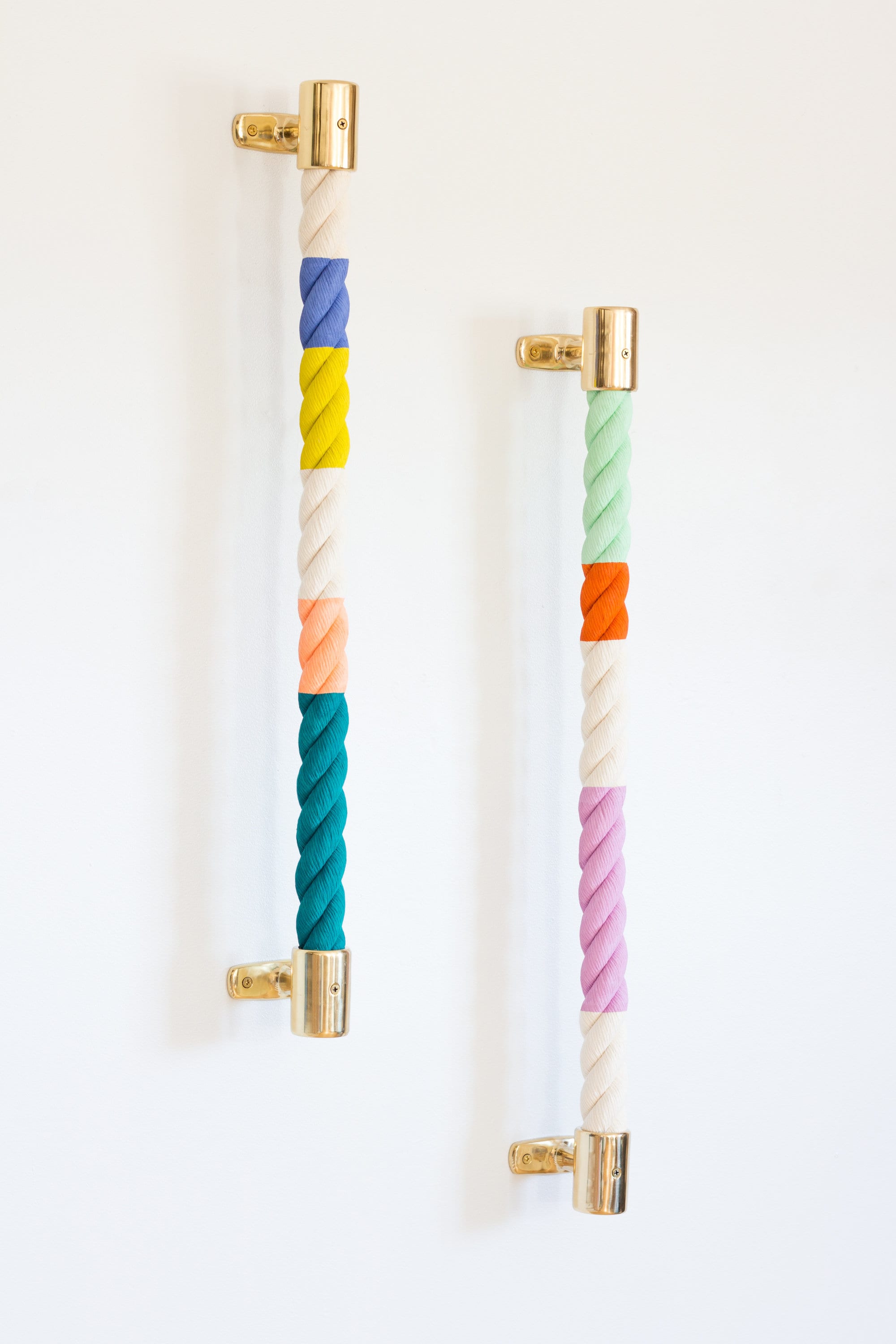 MADE TO ORDER - Vertical Painted Rope Sculptural Installation - Etsy