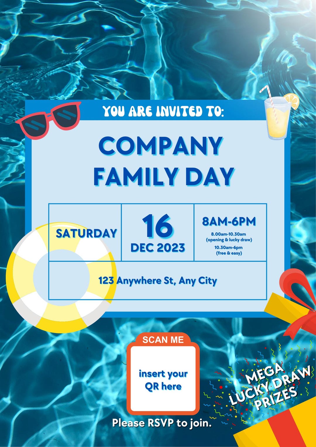 Company Family Day Poster Invitation - Etsy