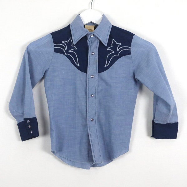 Blue Western Blouse - Etsy