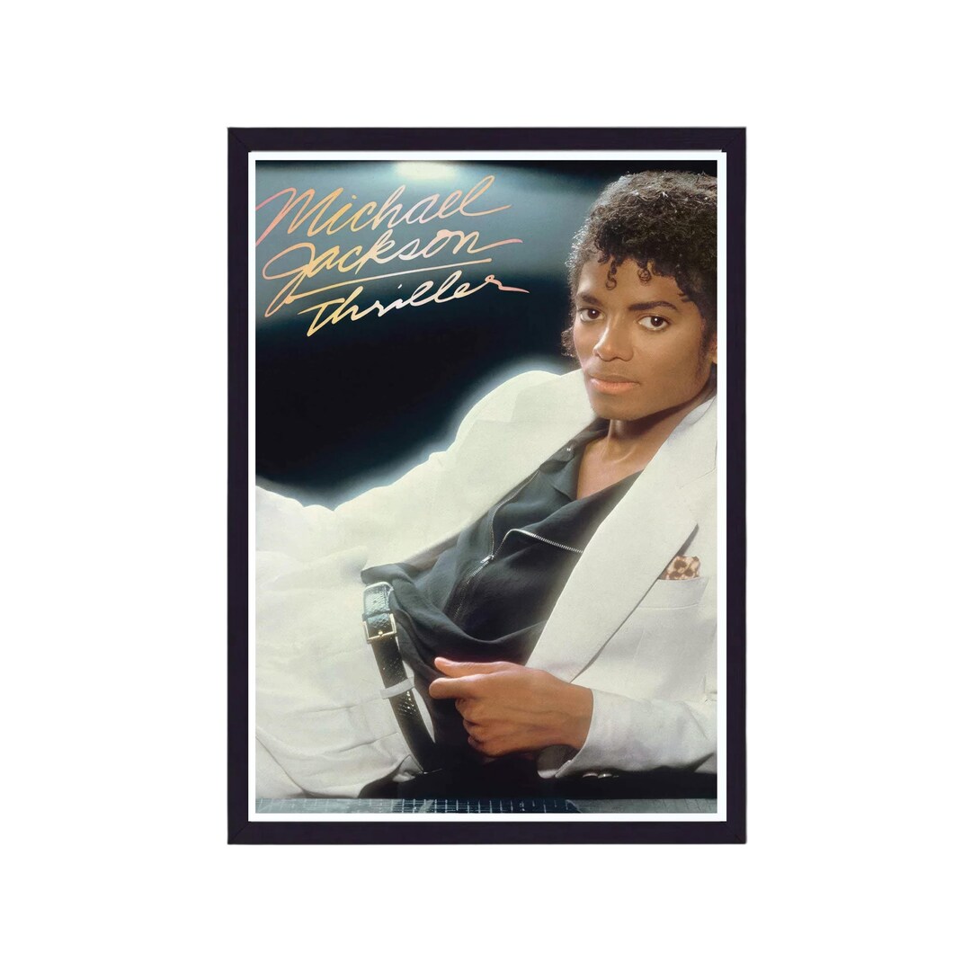 Michael Jackson Thriller Poster, King of Pop Wall Art, 80s Music Icon ...
