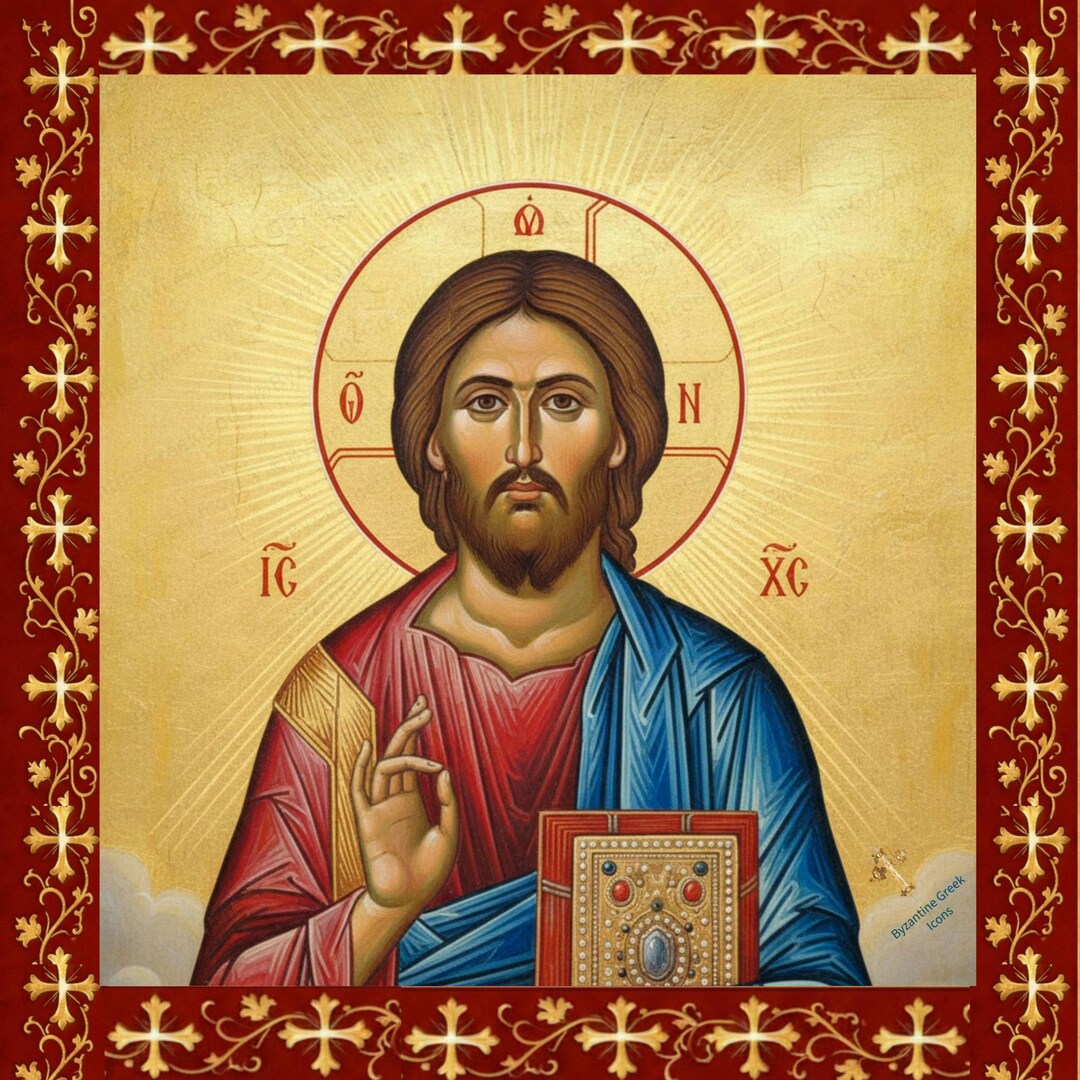 Christ Pantocrator-byzantine Orthodox Gold Icon'authentic Christian ...