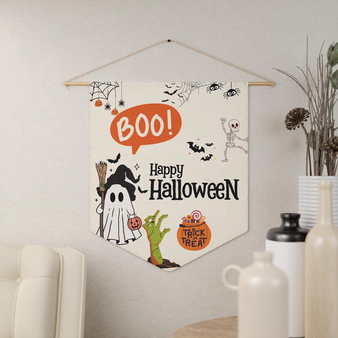 Happy Halloween Pennant Decor Spooky Home Decor, Seasonal Decoration - Etsy