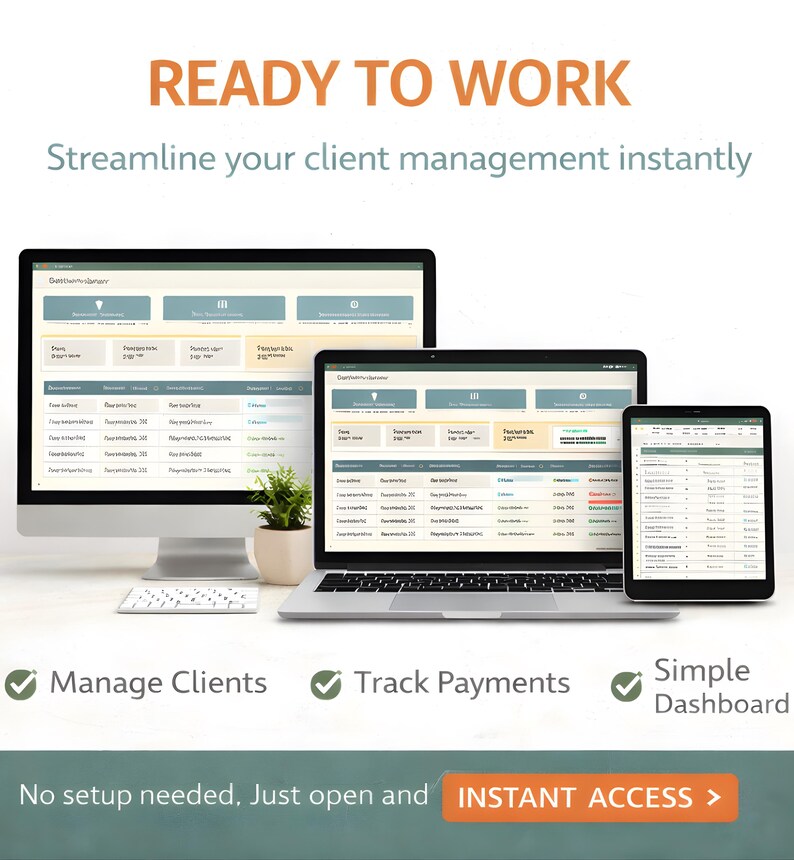Client Tracker Excel Template– Inventory Tracker, Invoice Tracker, CRM ...