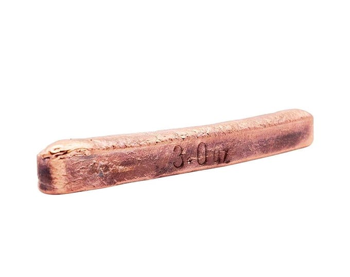 Hand Poured Copper Ingot - 3.0oz Solid 99.9% Copper Bar - Etsy